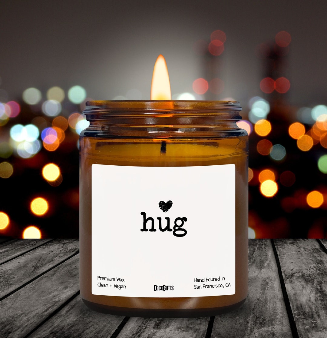 Hug Candle, Sorry for Your Loss Gift, Personalized Soy Candle ...