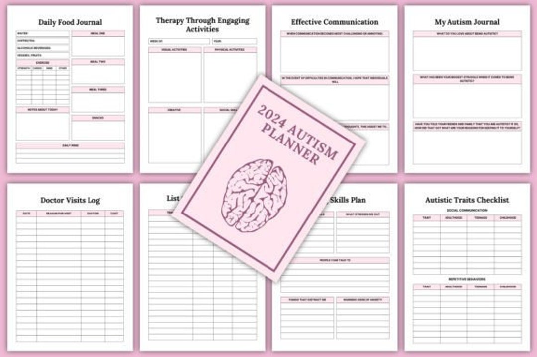 Editable 2024 Autism Planner - Etsy