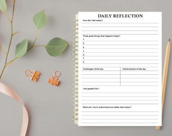Reflection Planner,daily Reflection Planner,manifestation Journal,adhd ...
