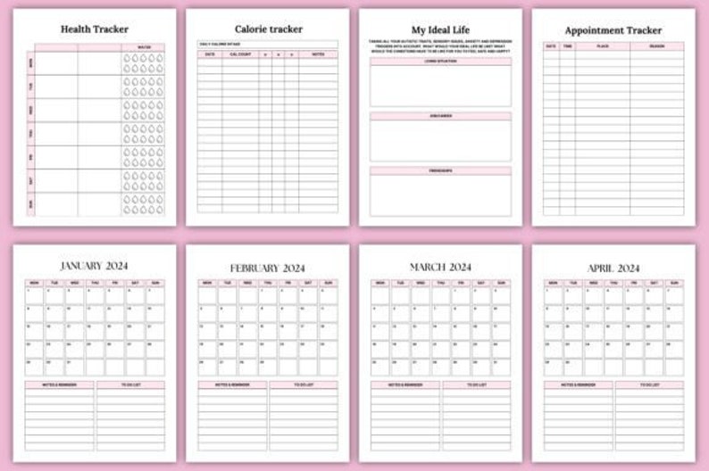 Editable 2024 Autism Planner - Etsy