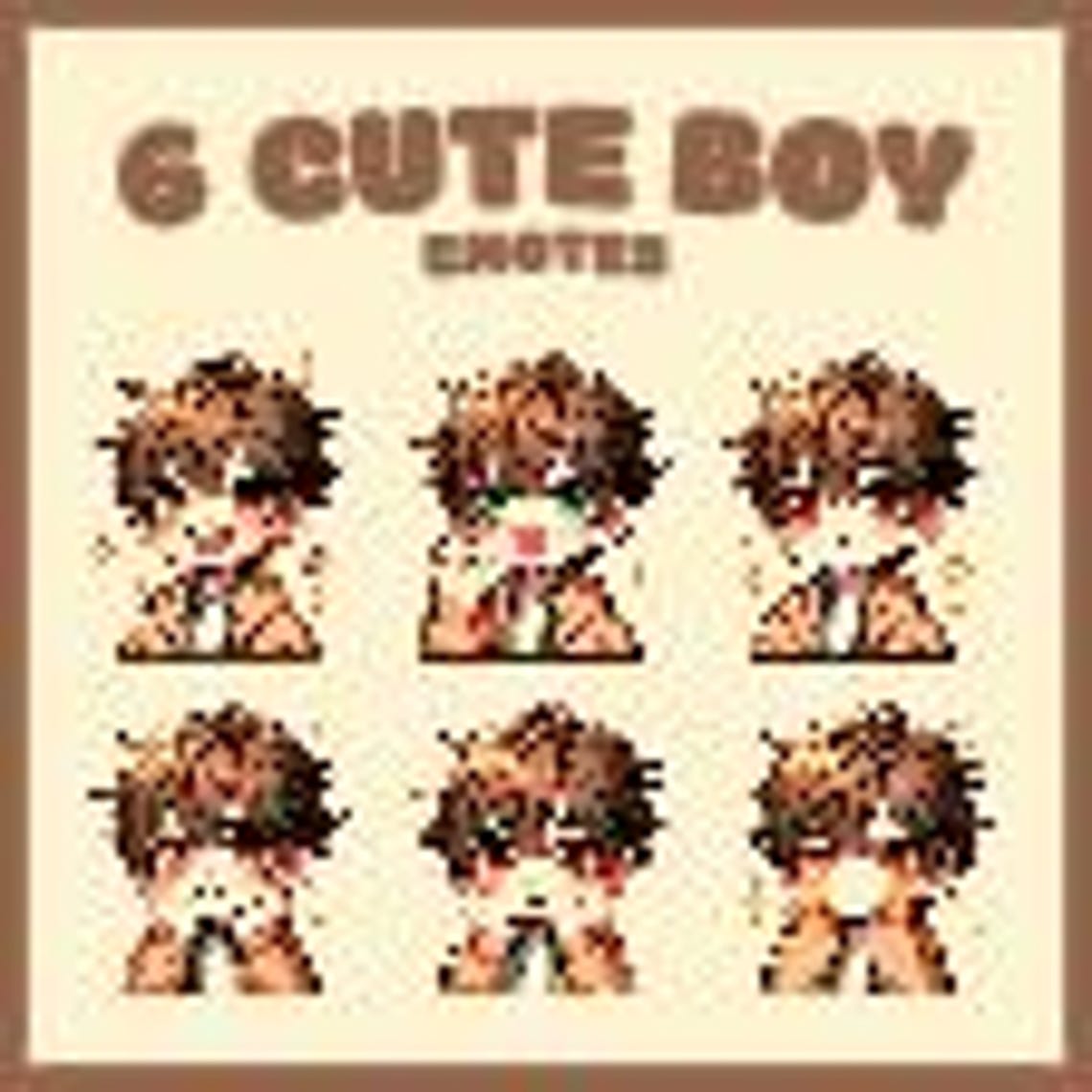 Anime Boy Emote Streamer Package Twitch Youtube Facebook Kick Discord ...