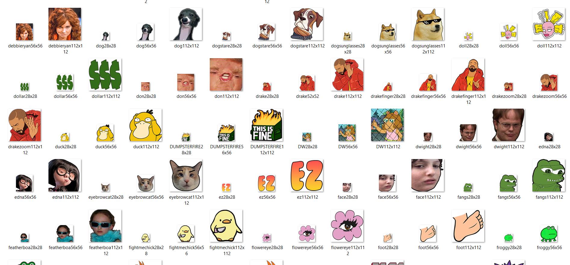 250 Emote Pack Twitch Discord Youtube Facebook Kick Streamer Bundle ...