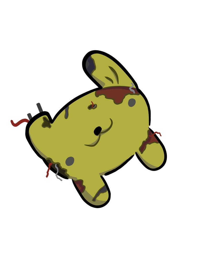 Five Nights at Freddys Springtrap Vinyl Sticker Decal FNAF Original Art ...