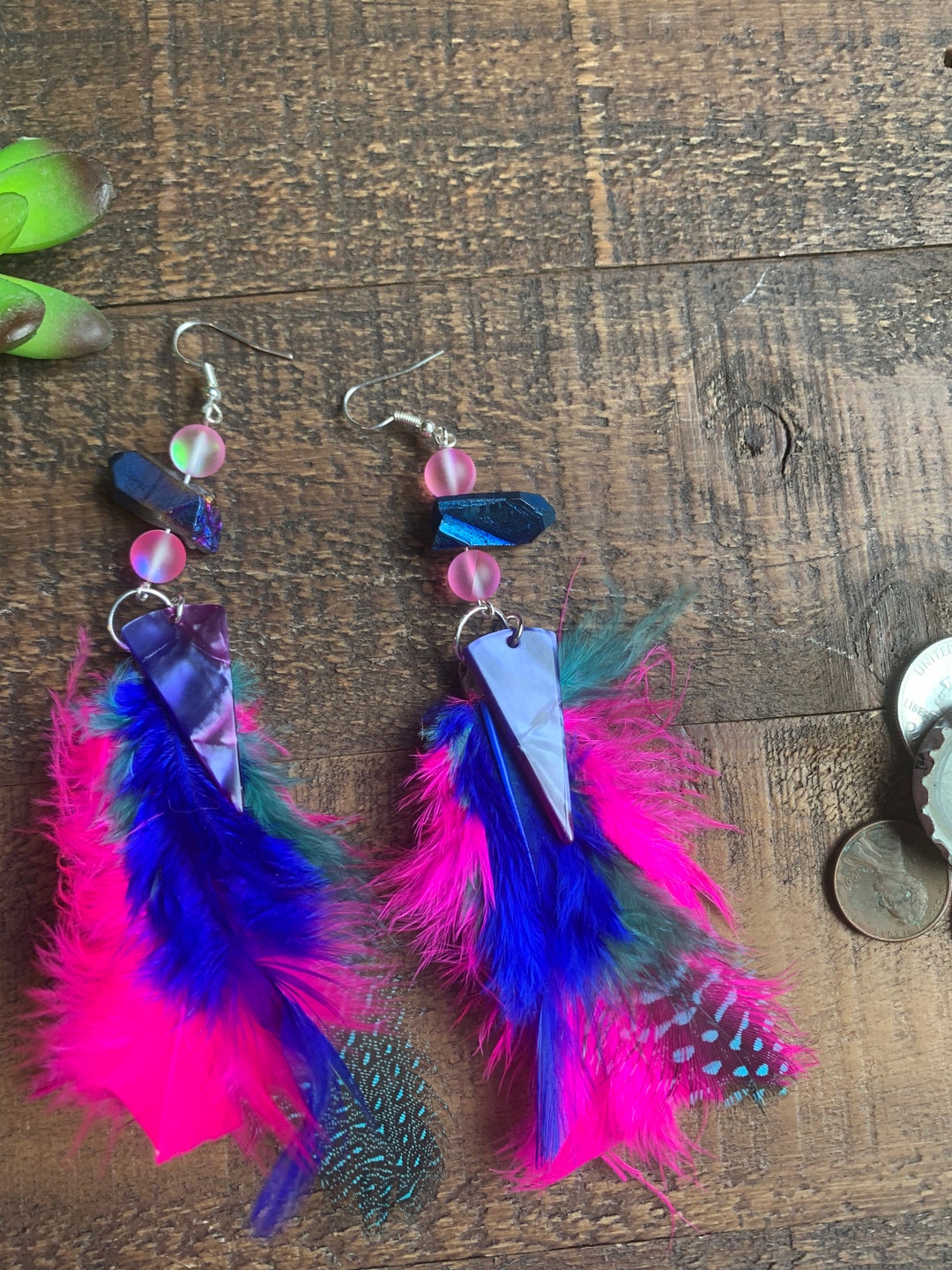 Feather Earrings, Taylor Swift Version Feather Earrings or the Shannon ...