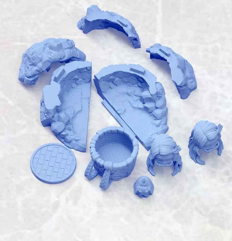 Nezuko Toy Figure Stl Model, 3D Stl Model, STL, 3D Printer Model, 3D ...