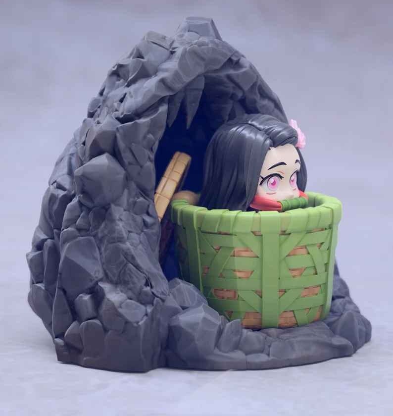 Nezuko Stl File,3dstl Model,stl,3d Printer Model,3d Printing 3D Digital ...