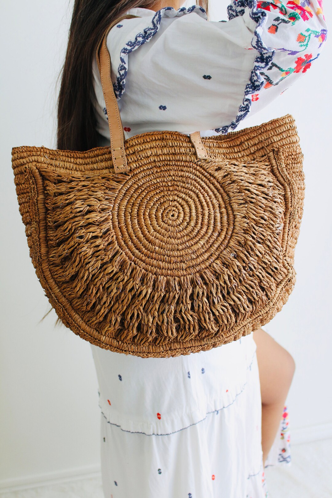 Sac En Raphia Au Crochet - Etsy