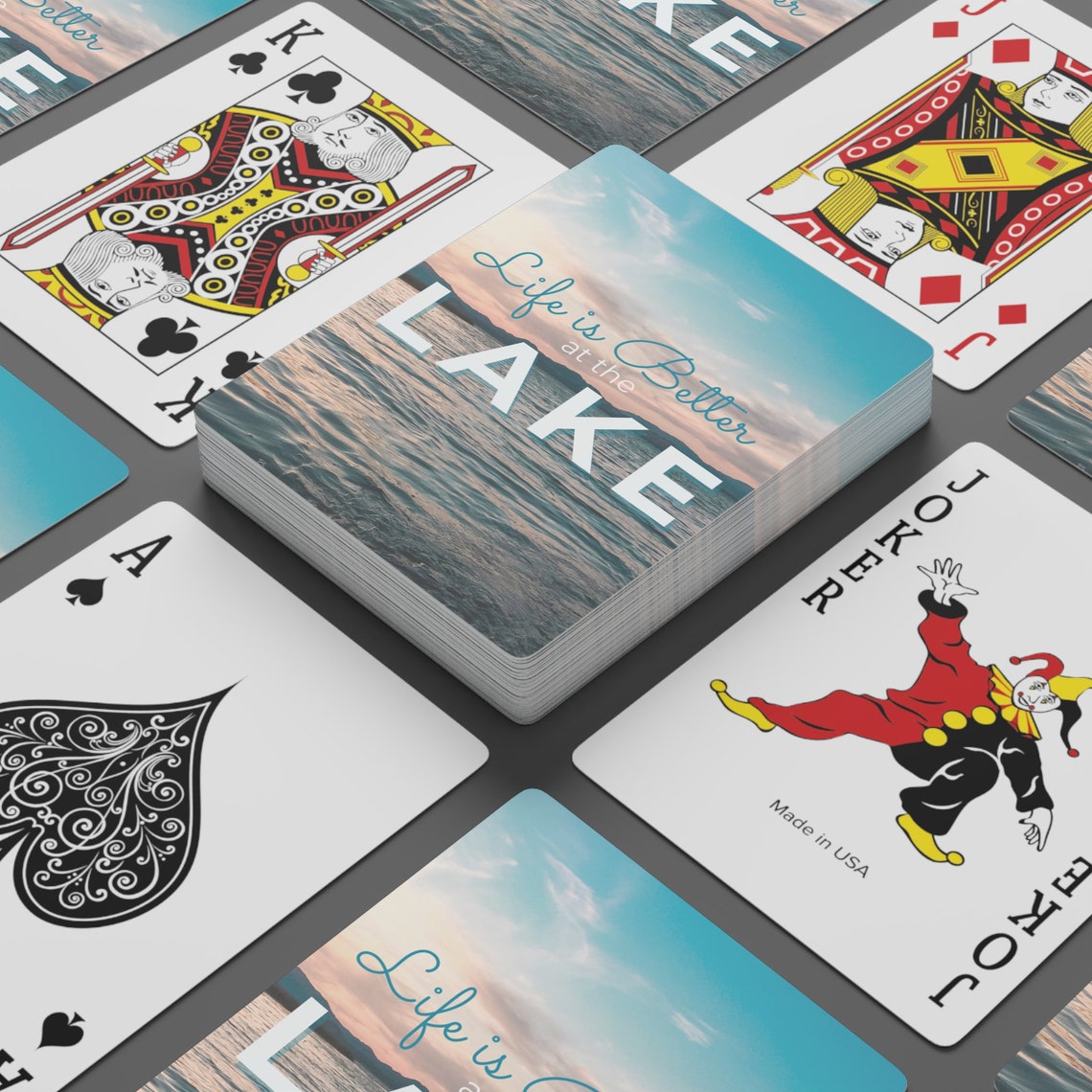 Playing Cards, Life is Better at the Lake, Poker Cards, Lake House Game ...