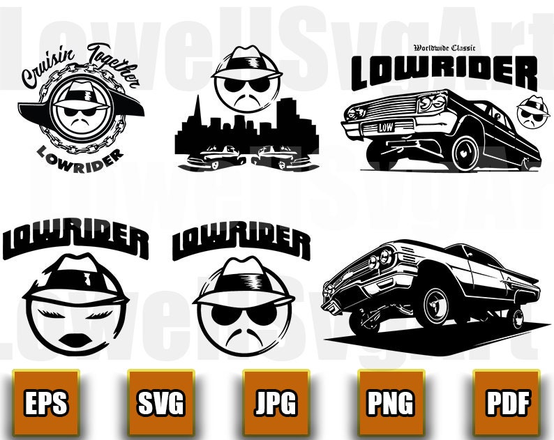 Lowrider Svg Lowrider Vector Lowrider Cutfile Lowrider Etsy
