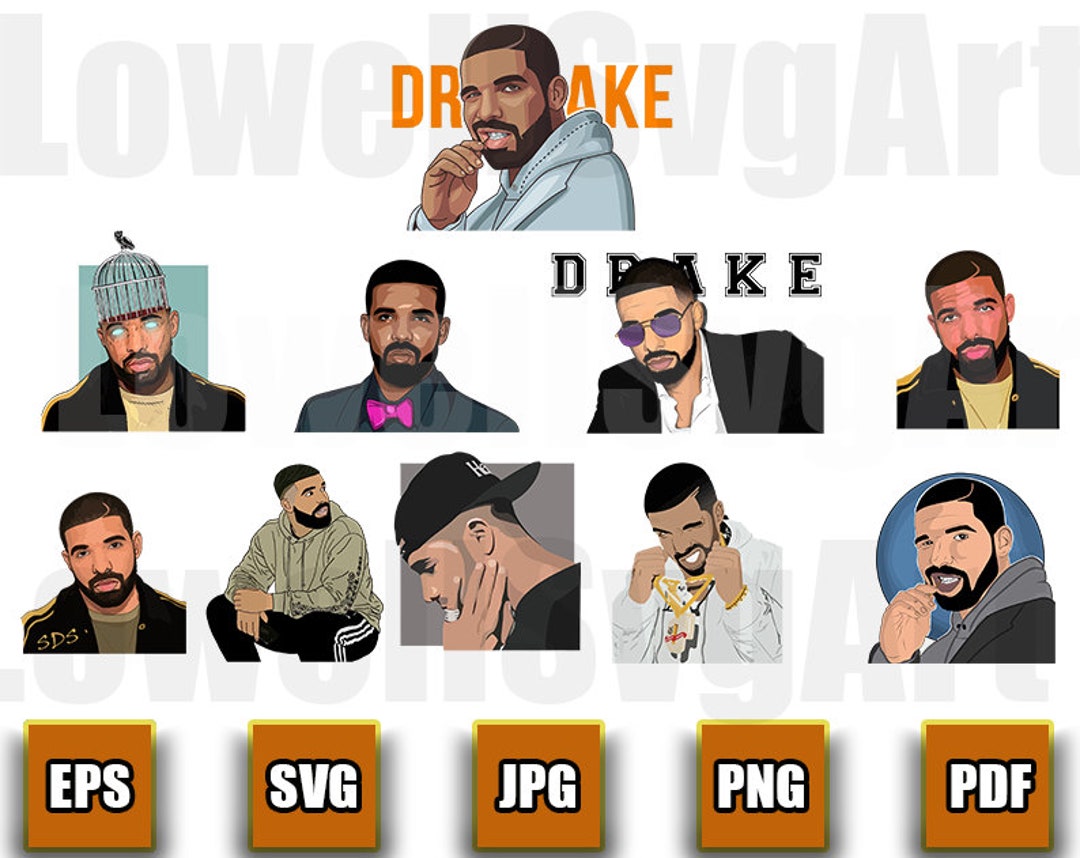 Drake Svg Drake Vector Drake Font Drake Cutfile Drake - Etsy Australia