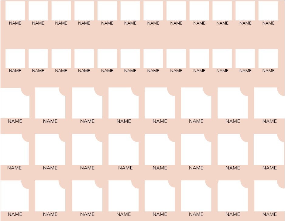 Blank Guess Who Indesign Template - Etsy