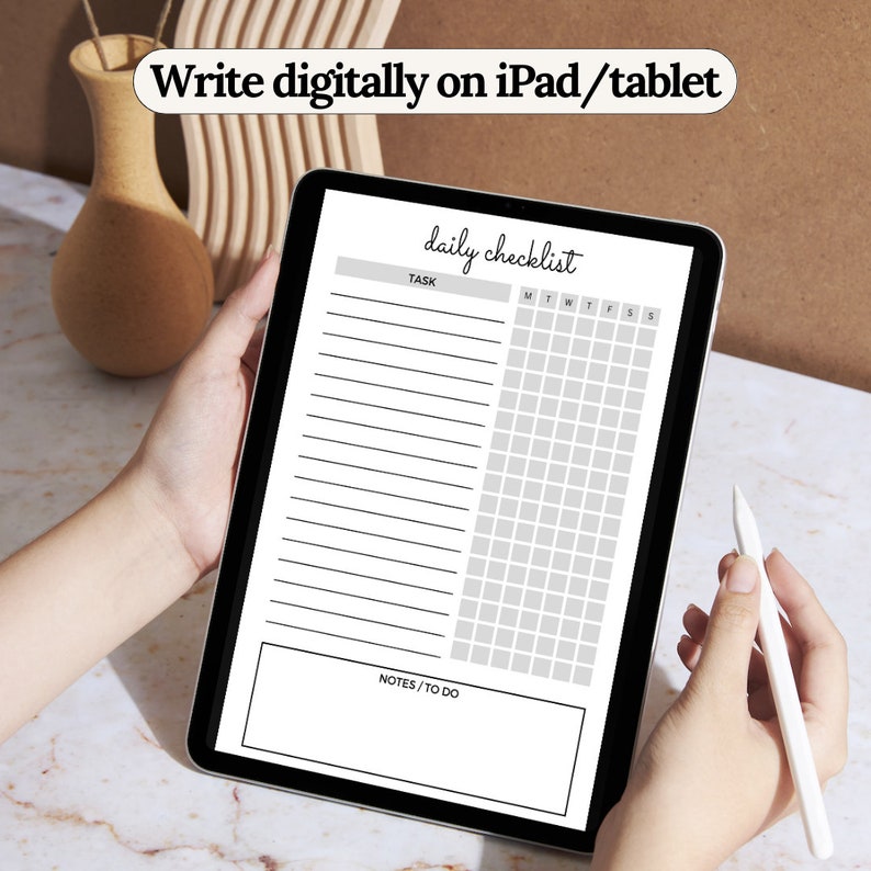 Daily Checklist | Daily Routine | Daily Checklist Planner | Project ...