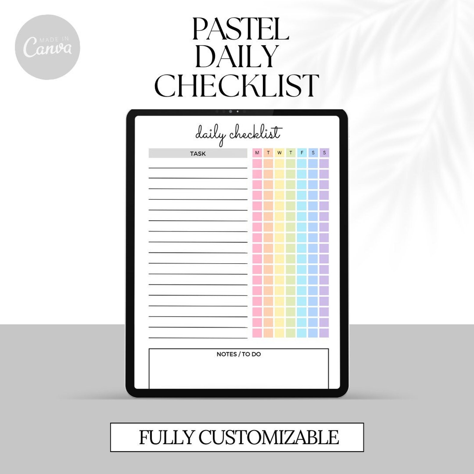 Daily Checklist Daily Routine Daily Checklist Planner Project Planner ...