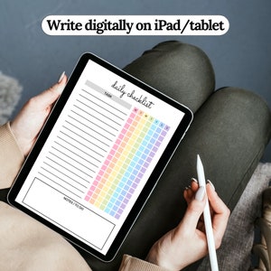 Daily Checklist Daily Routine Daily Checklist Planner Project Planner ...