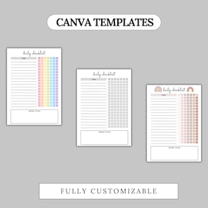 Daily Checklist | Daily Routine | Daily Checklist Planner | Project ...