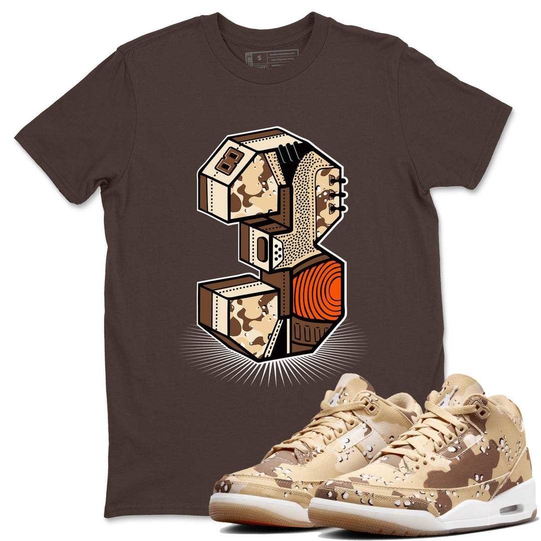 Number Statue Unisex Shirts to Match Jordans 3s Desert Camo - Etsy