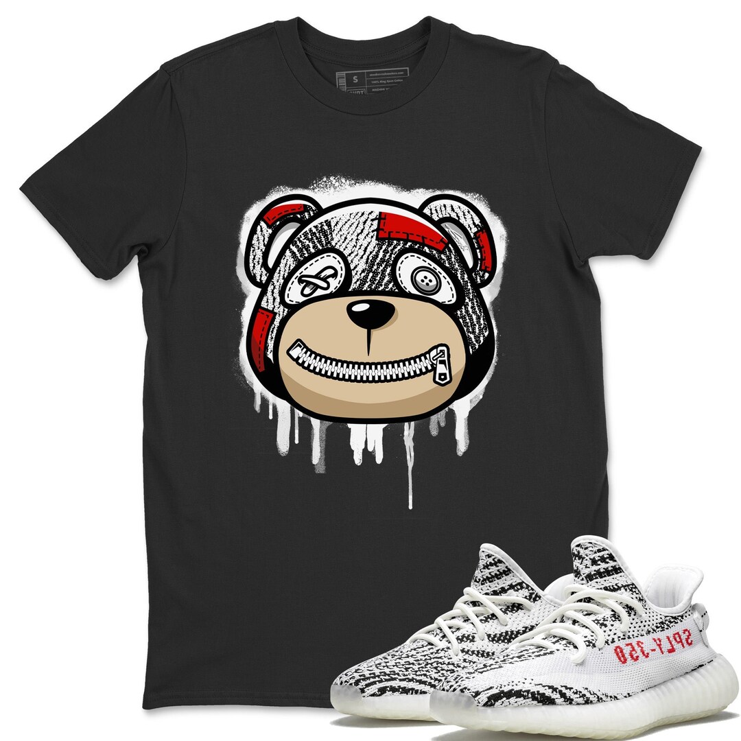 Bear Face Unisex T-shirt - Sneaker Shirt to Match Yeezys 350 Zebra - Etsy