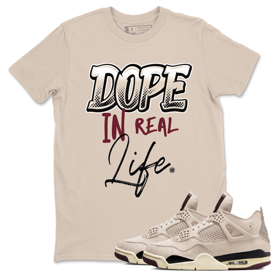 Dope in Real Life Sneaker Tee - Unisex Cotton Sneaker Shirts to Match ...