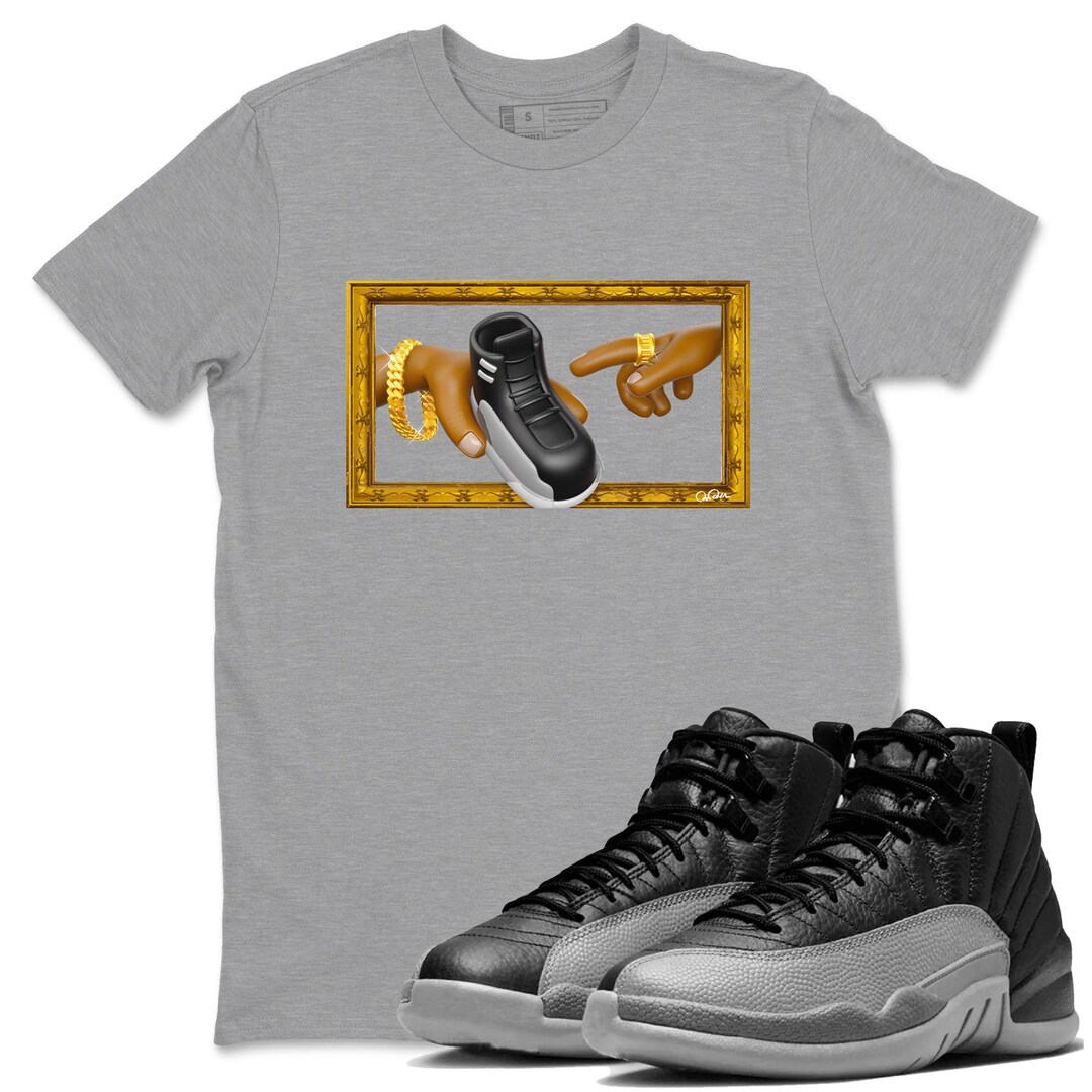 The Creation of Adam Unisex Shirts to Match Jordans 12s Retro Black ...