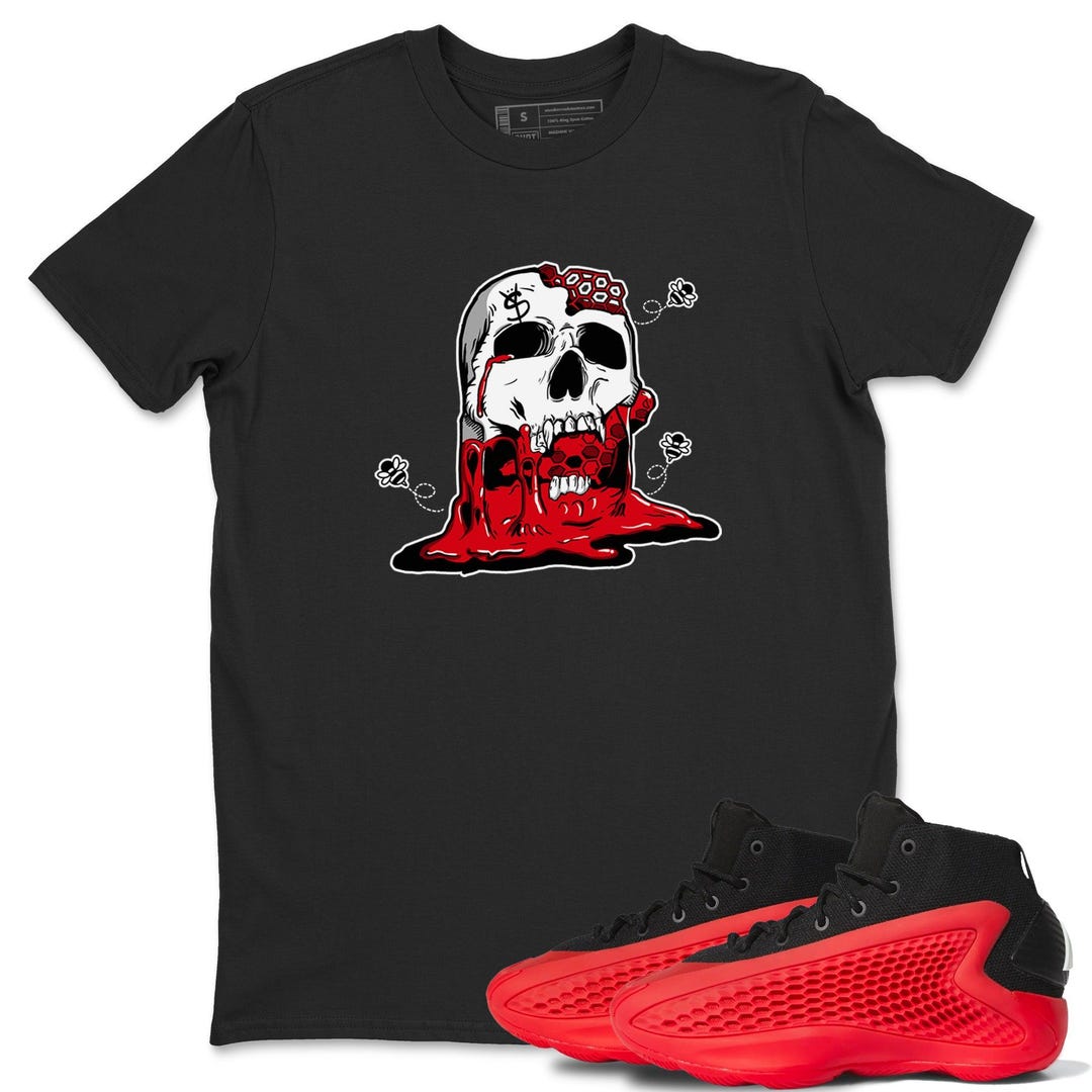 Dripping Honey Skullhead Unisex Crew Neck Sneaker Matching Tee Shirt to ...