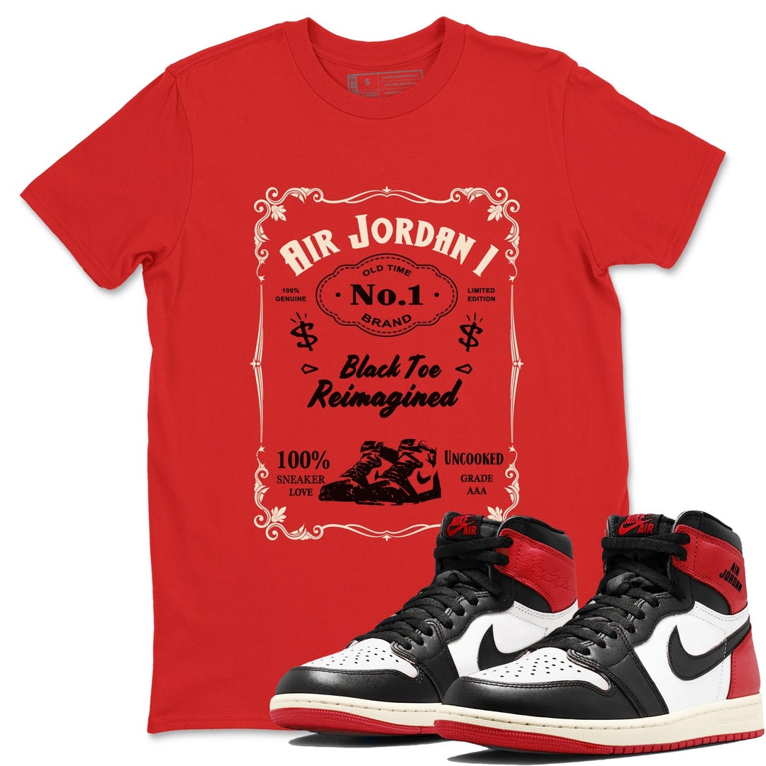 Sneaker Label - 1s Black Toe Reimagined - Etsy