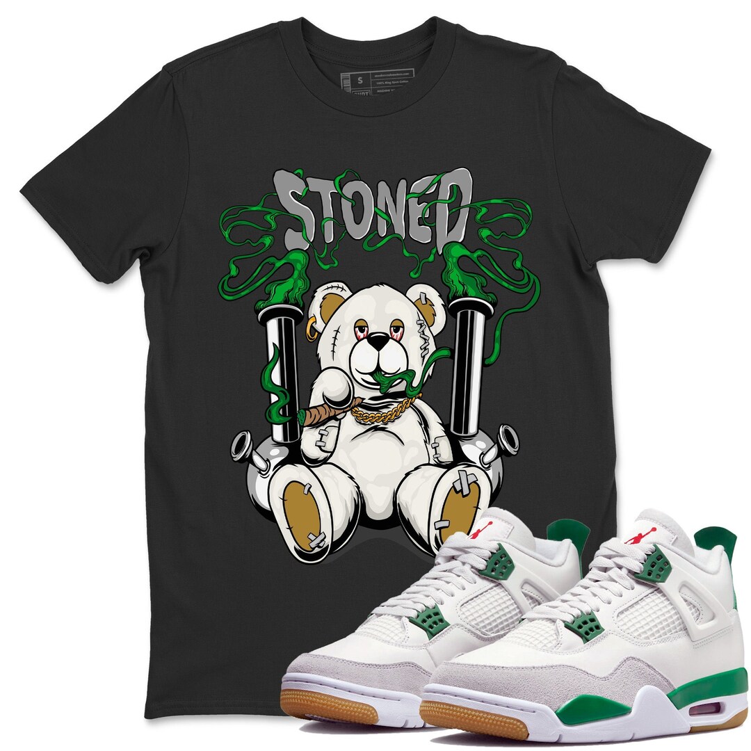 Stoned Bear Sneaker Tee Casual Unisex Cotton Sneaker T-shirt to Match ...