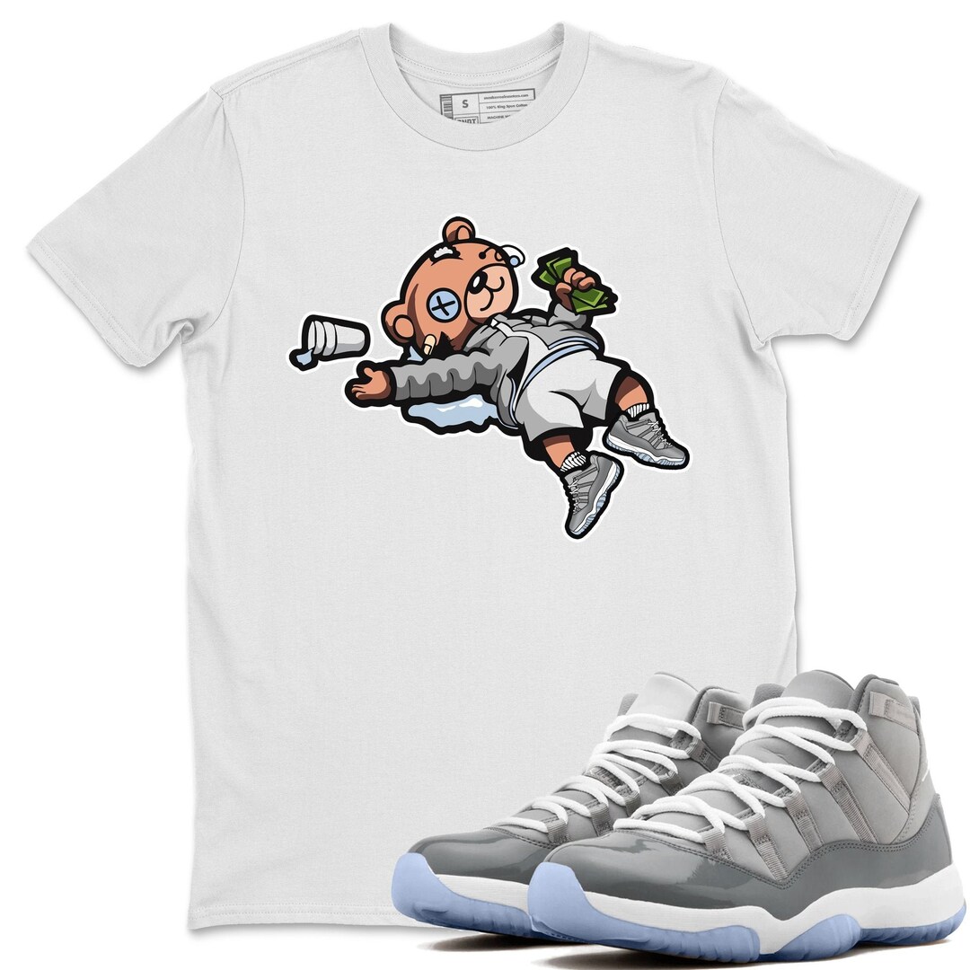 Drunk Teddy Bear Unisex Short Sleeve Sneaker Tee - Shirt to Match 11s ...
