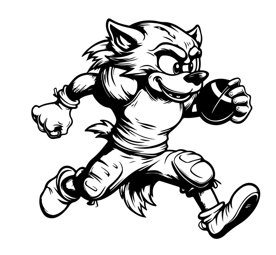 Sonic Playing Football, Sonic the Hedgehog, Files for Cricut, SVG File ...