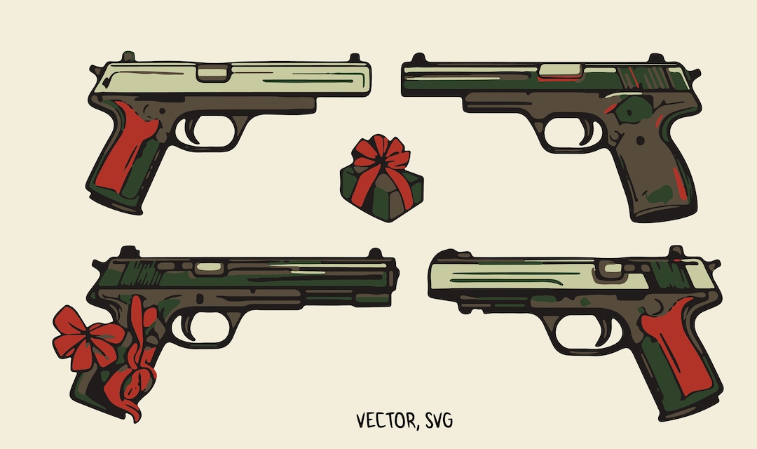 Christmas Gun Gifts Holiday Gun Gifts Files for Cricut SVG - Etsy