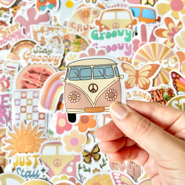 Hippie Sticker - Etsy