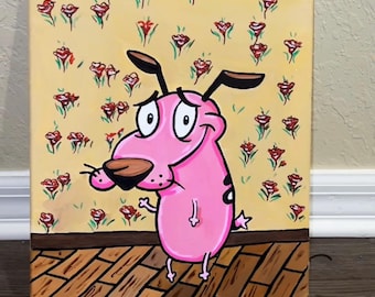Courage the Cowardly Dog Perler Bead - Etsy