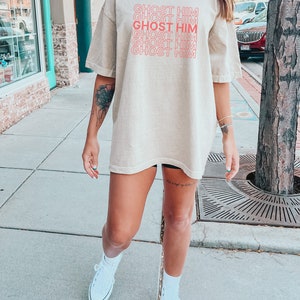 Ghost Him White Tee - Etsy