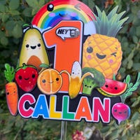 Fruit Dancing Cake Topper - Etsy
