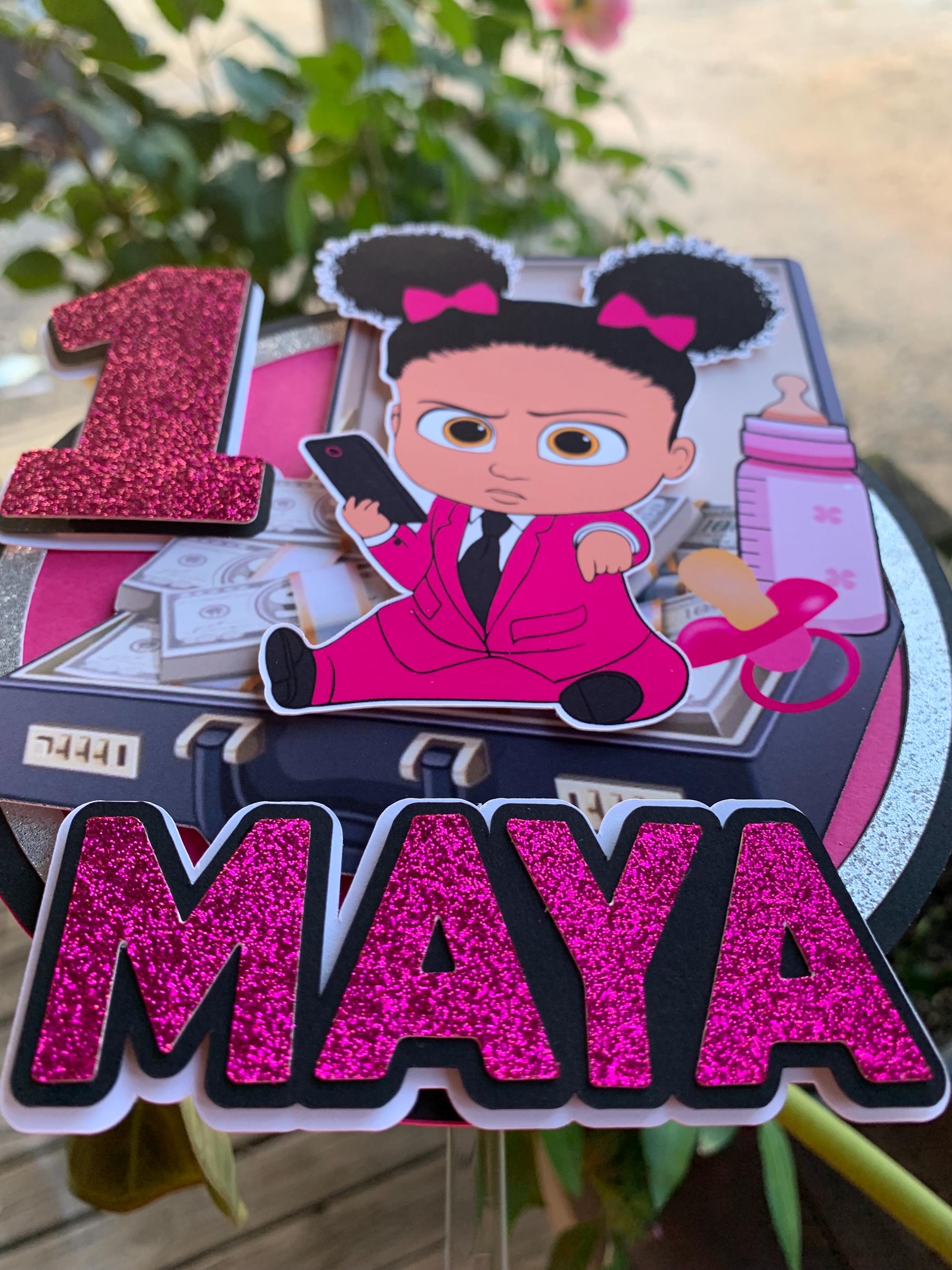 Baby Girl Boss Cake Topper - Etsy