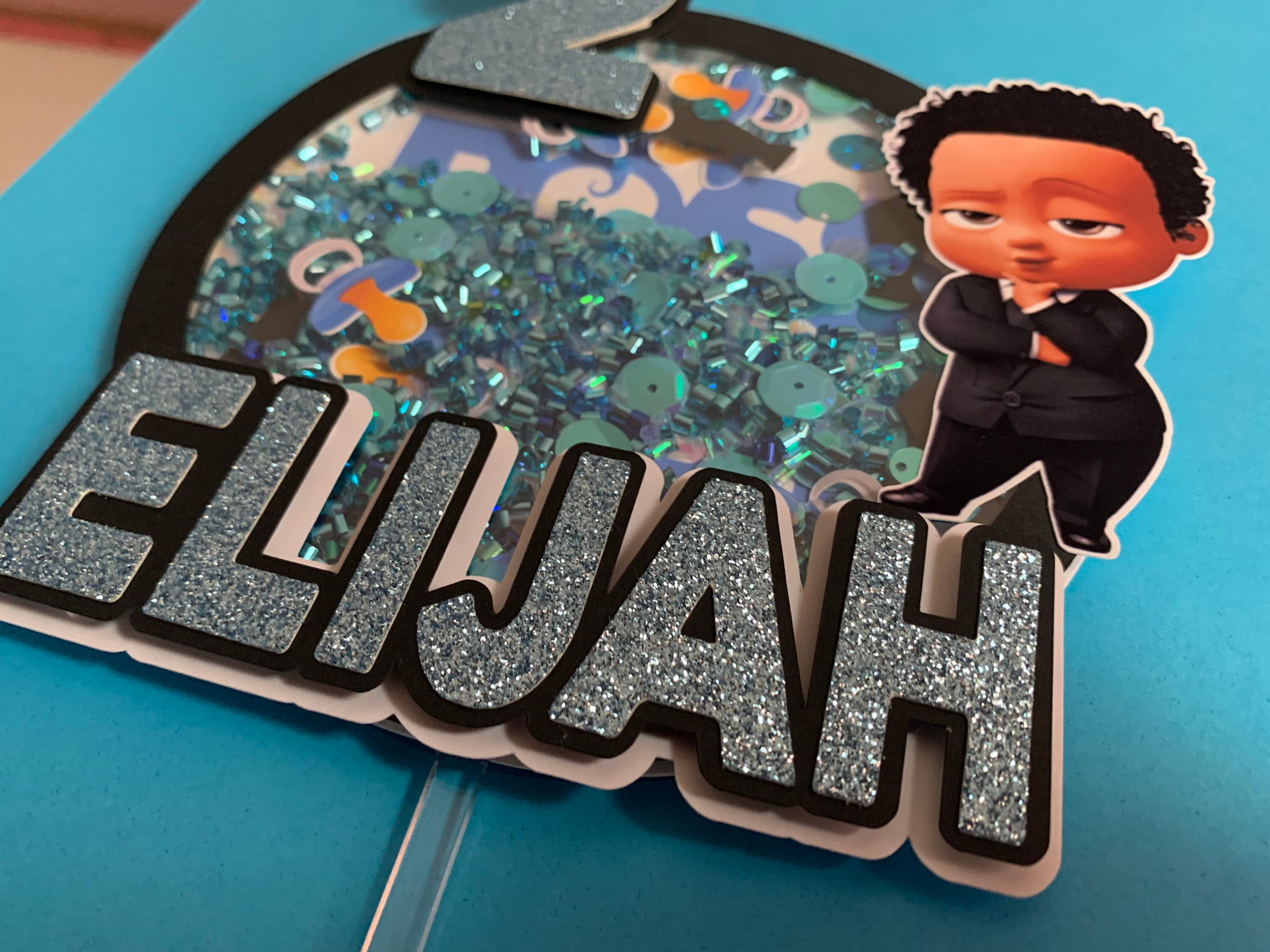 Boss Shaker Baby Cake Topper - Etsy