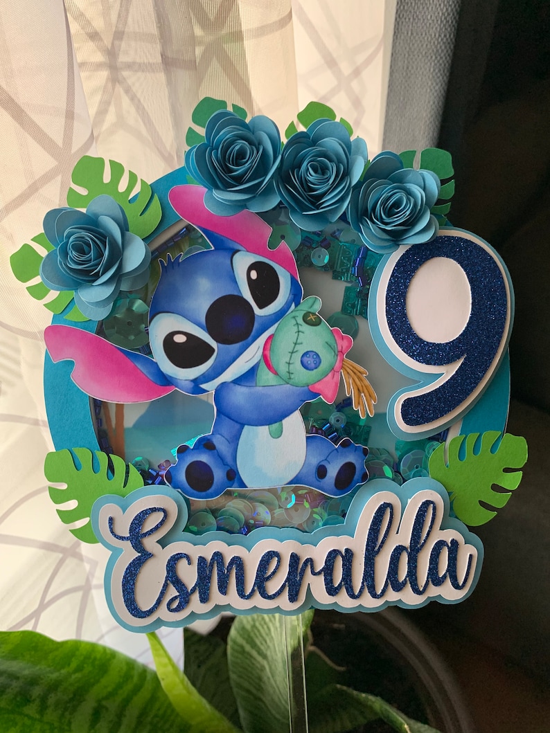 Stitch Shaker Cake Topper - Etsy