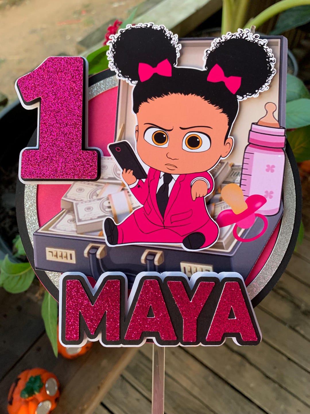 Baby Girl Boss Cake Topper - Etsy