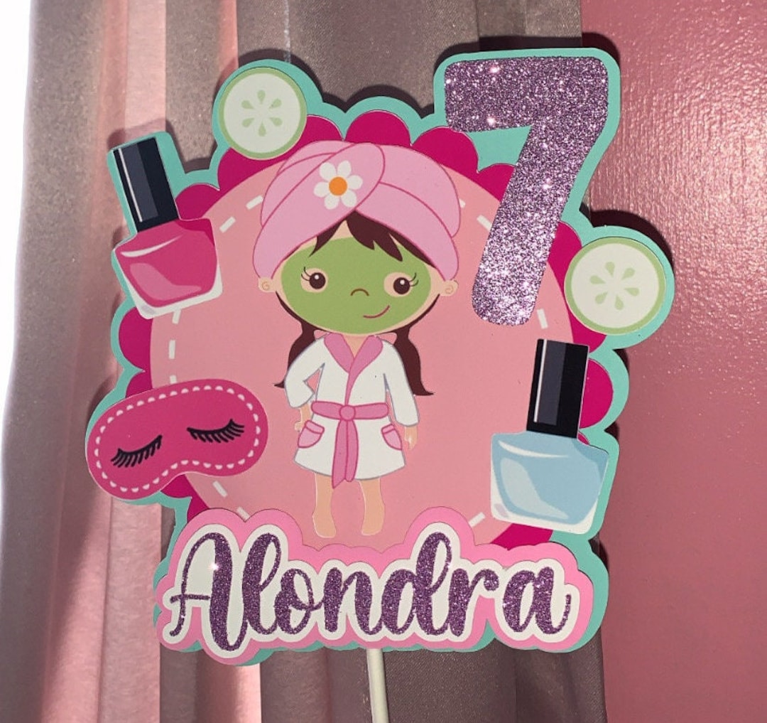Spa Girl Cake Topper - Etsy