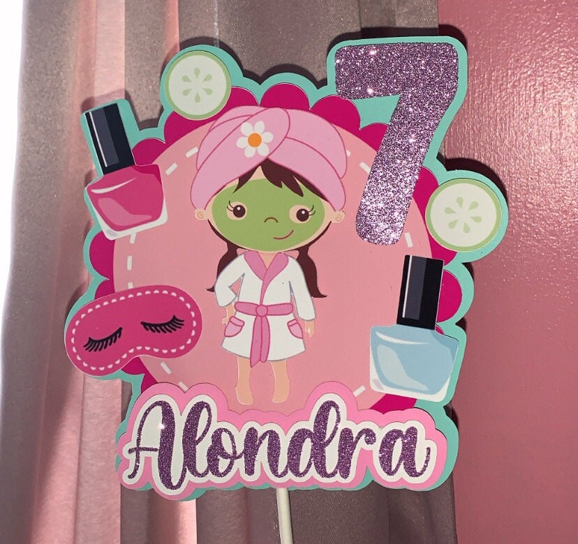 Spa Girl Cake Topper - Etsy