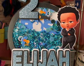 Boss Baby Cake Topper, Boss Baby Birthday Party, Birthday Decor, Custom ...