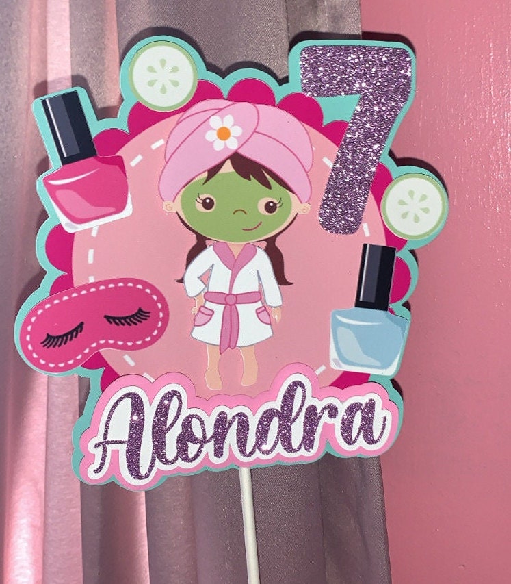 Spa Girl Cake Topper - Etsy