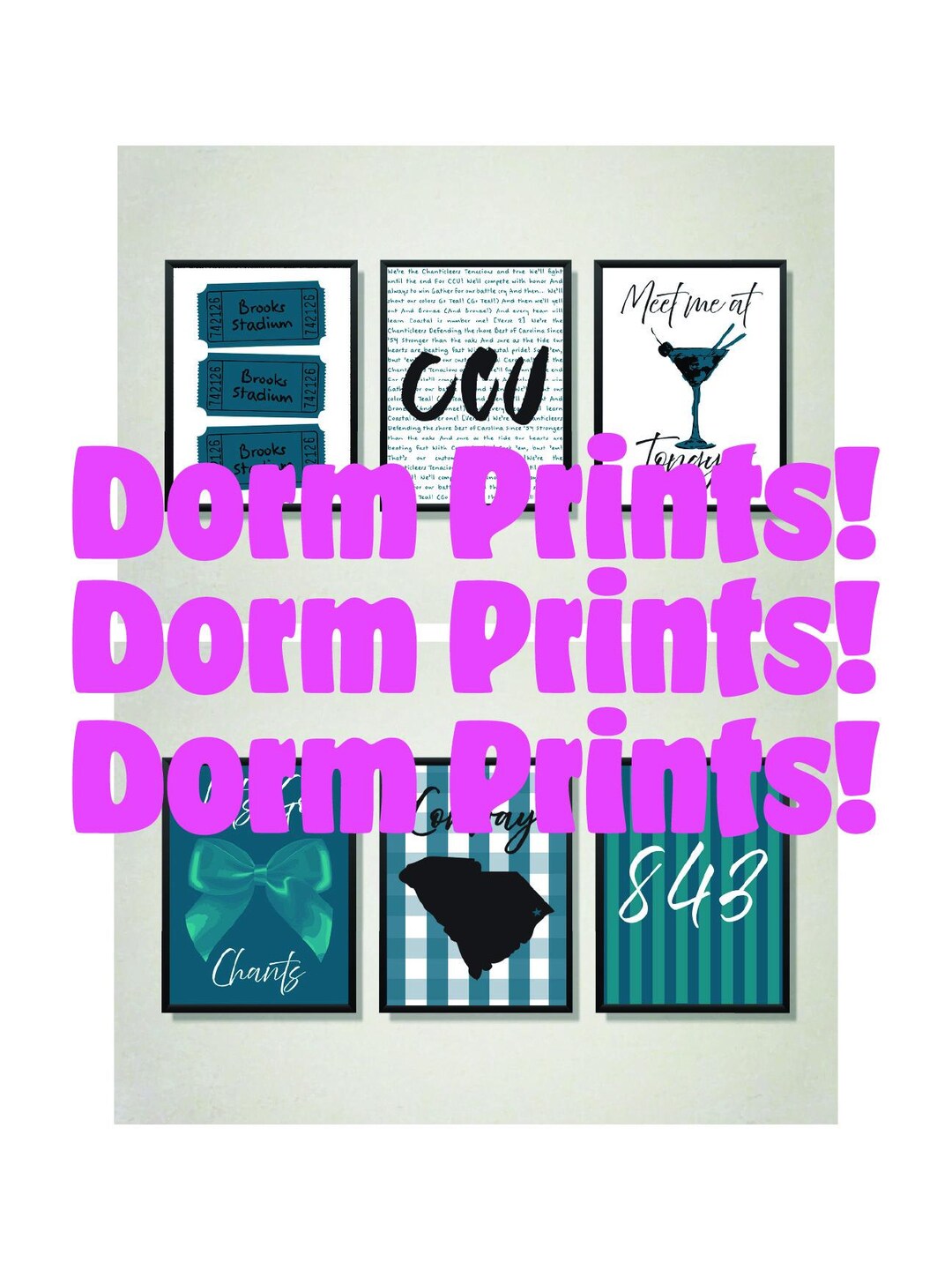 CCU Dorm Posters - Etsy
