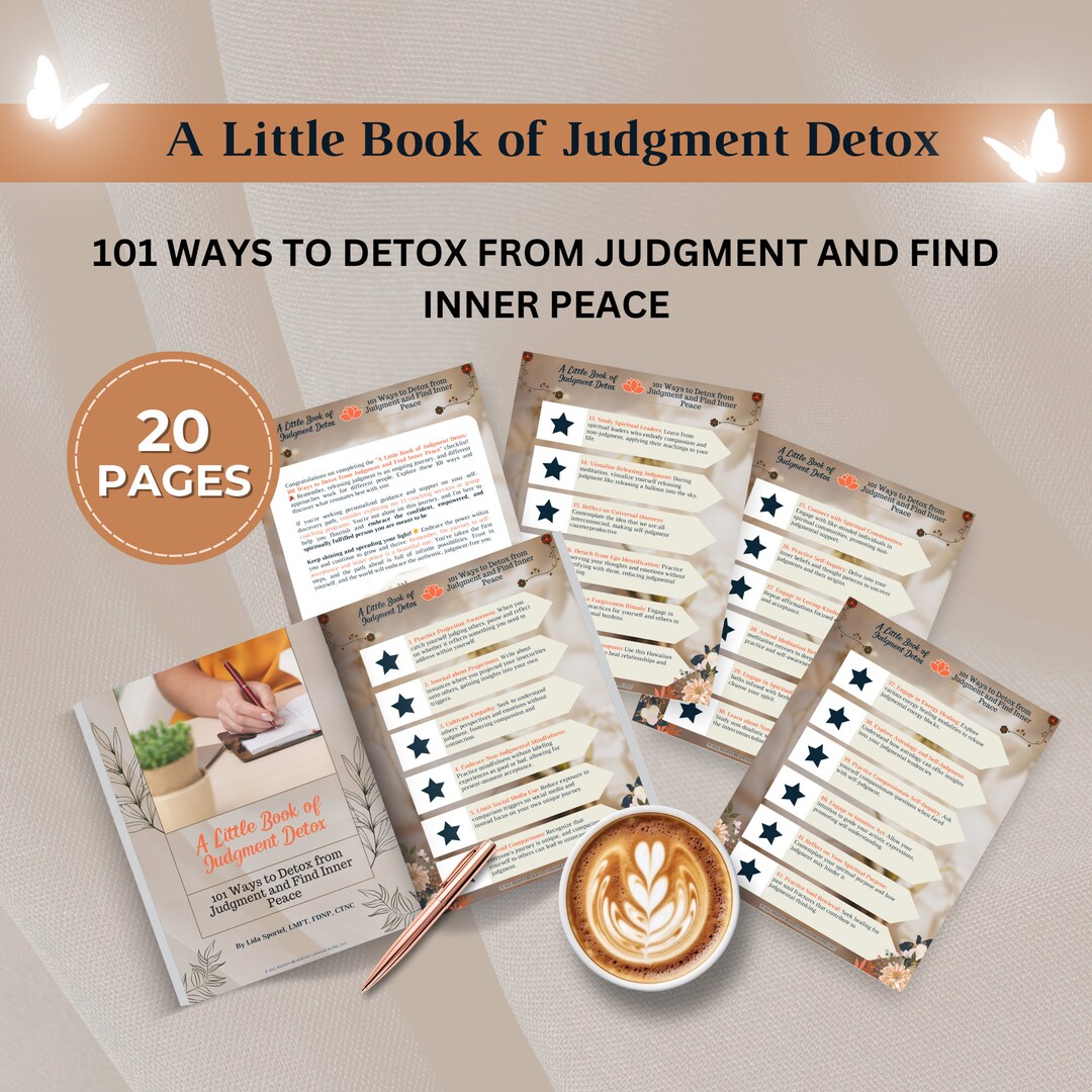 Challenge Negative Judgment Self-help Checklist, Reflective Healing ...