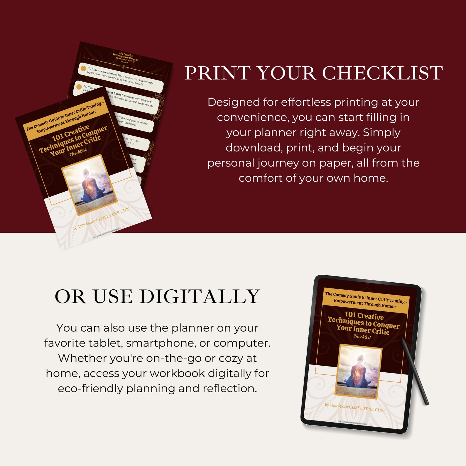 Self-criticism Inner Critic Detox Ebook for Women, Creative Techniques ...