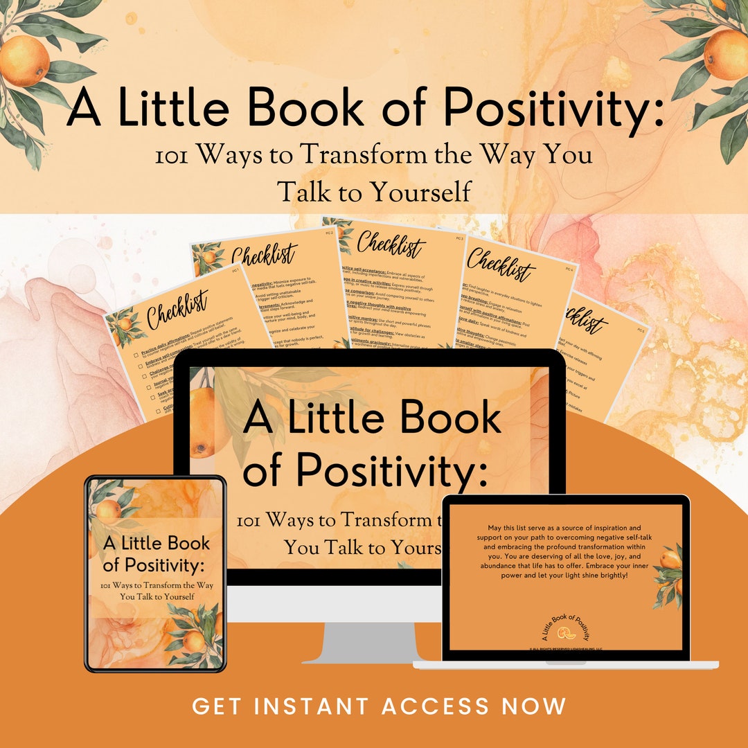 Self Help Checklist, Positive Attitude & Affirmations, Daily ...