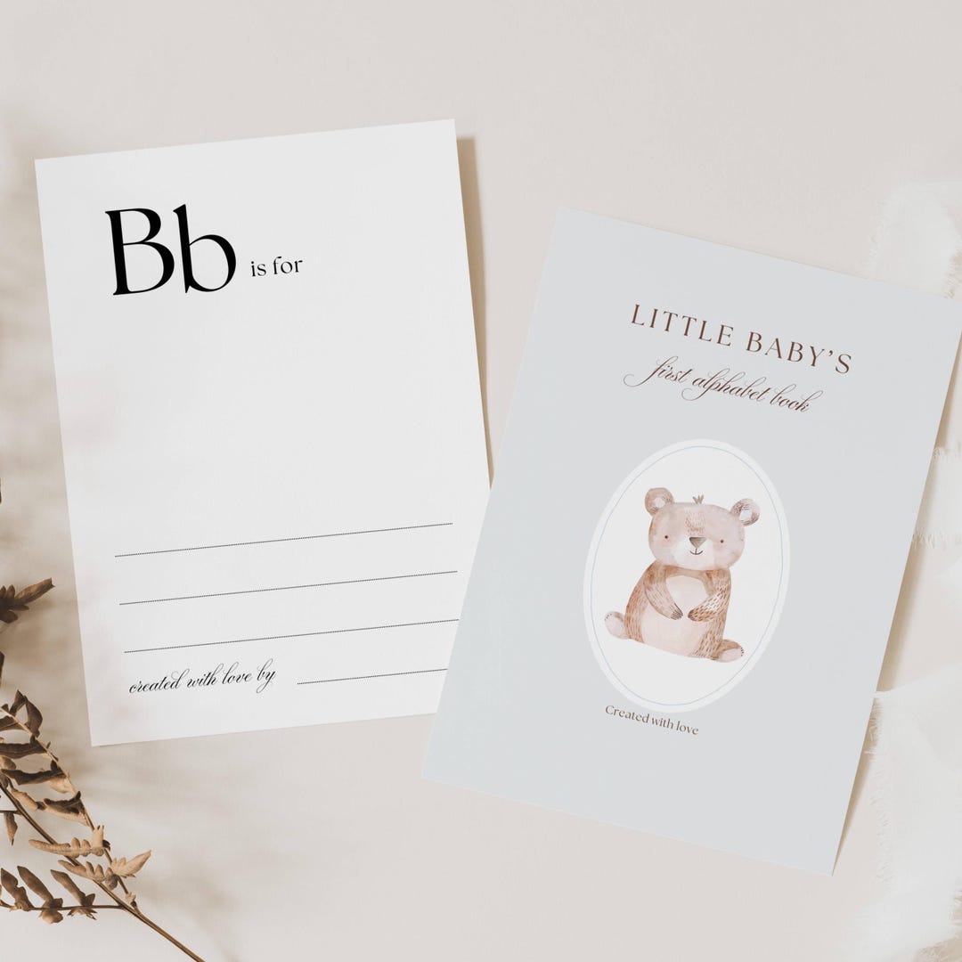 Baby First Abc Book Template, Alphabet Book Template, Abc Book Template ...