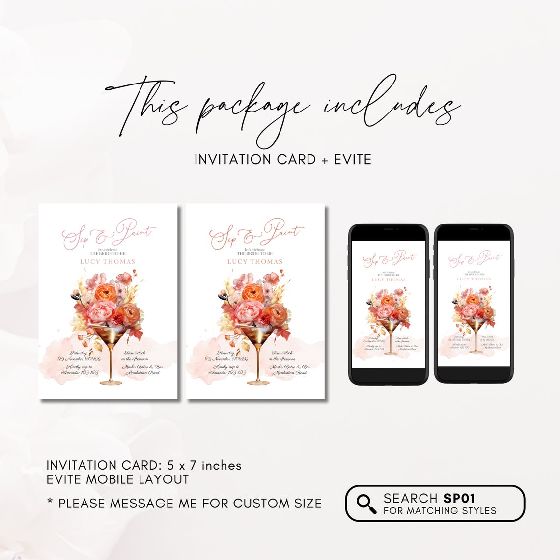 Paint and Pour Invitations Adult Painting Party Invite Wine Tasting ...