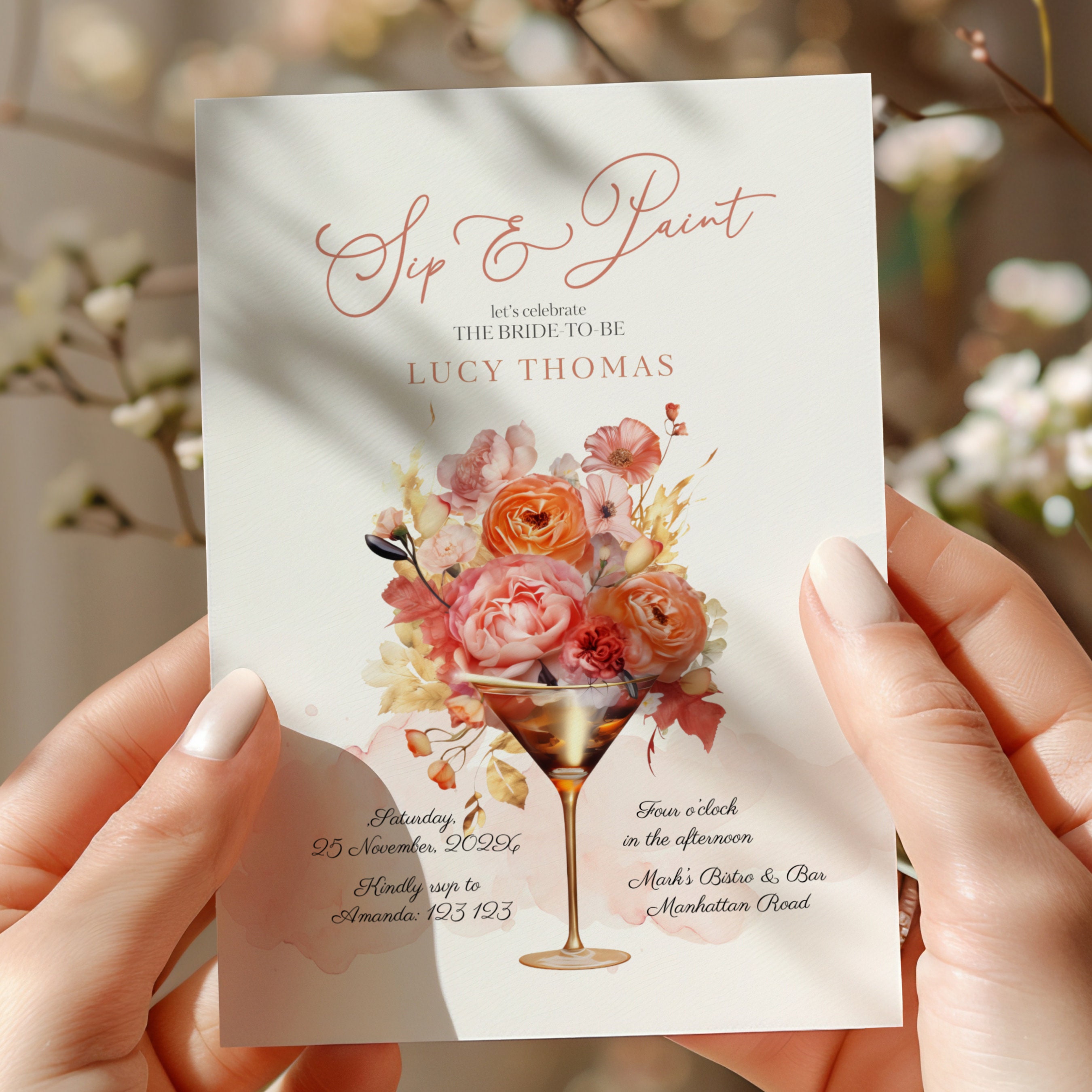 Paint and Pour Invitations Adult Painting Party Invite Wine Tasting ...