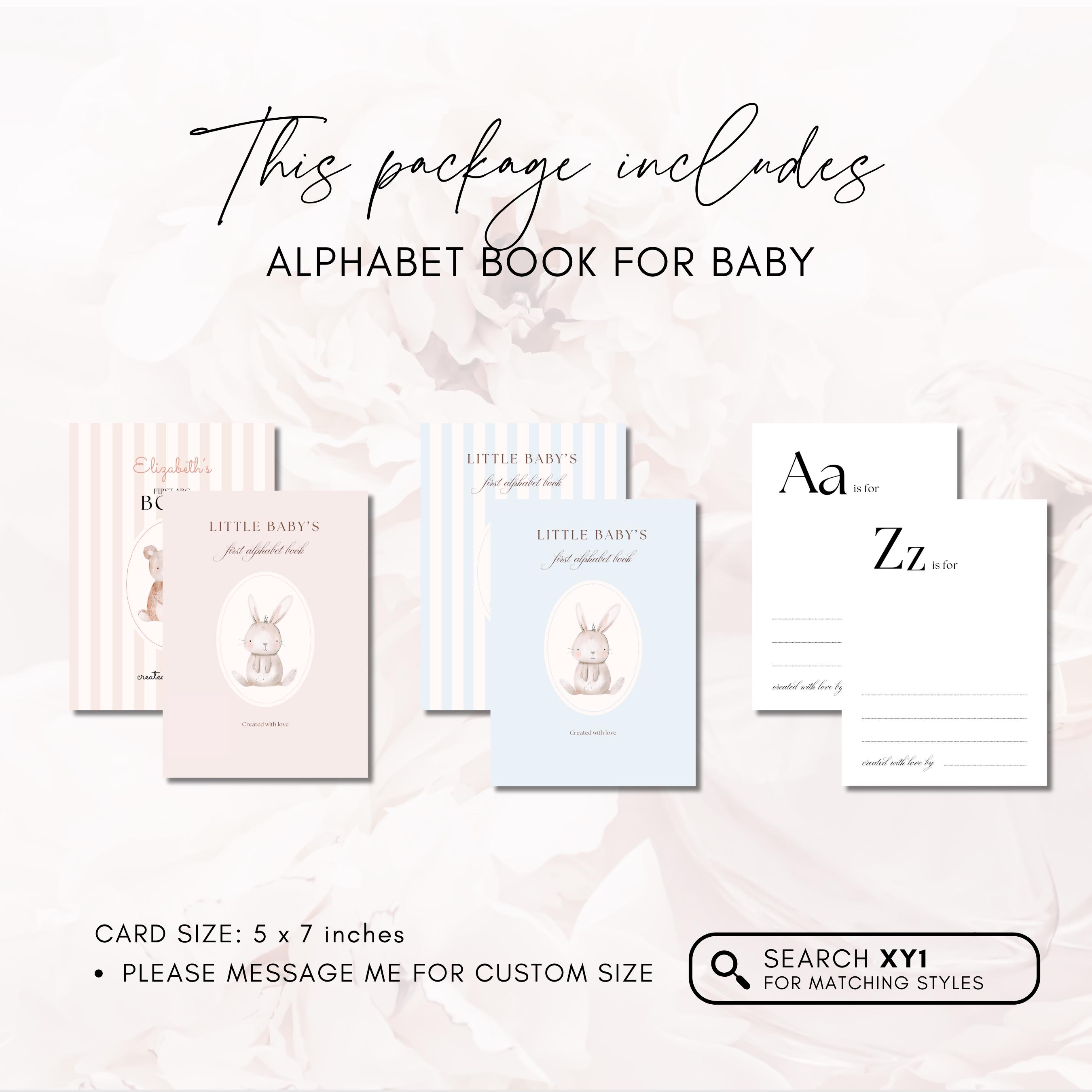 Baby First Abc Book Template, Alphabet Book Template, Abc Book Template ...