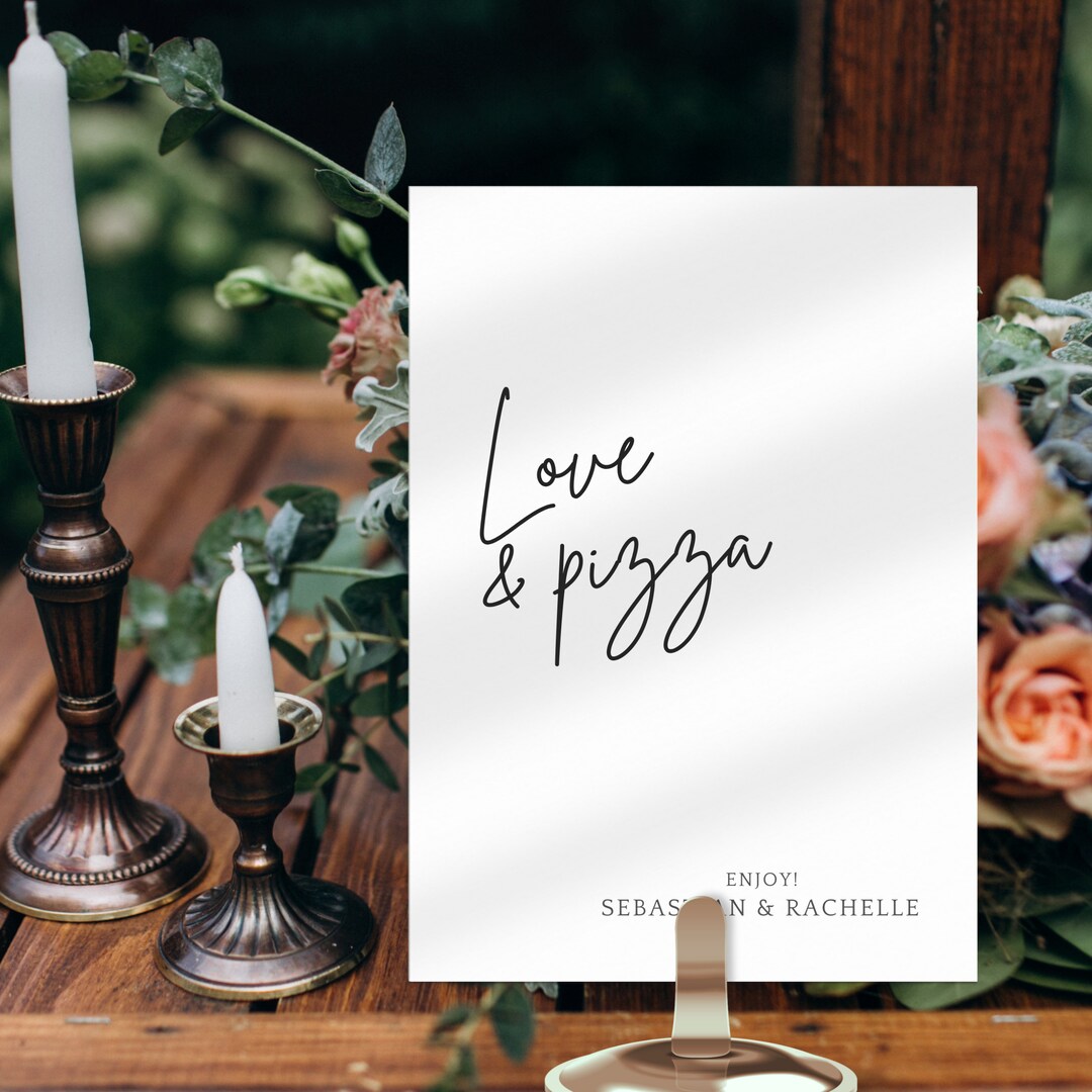 Pizza Printable Sign Pizza Printable Sign Editable - Etsy